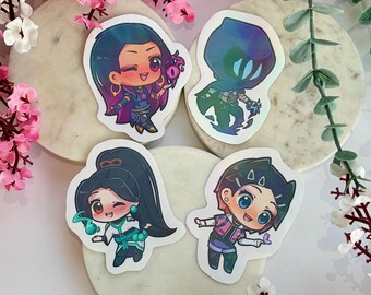 Arcane Inspired Cute Chibi Holographic Vinyl Stickers / League of ...