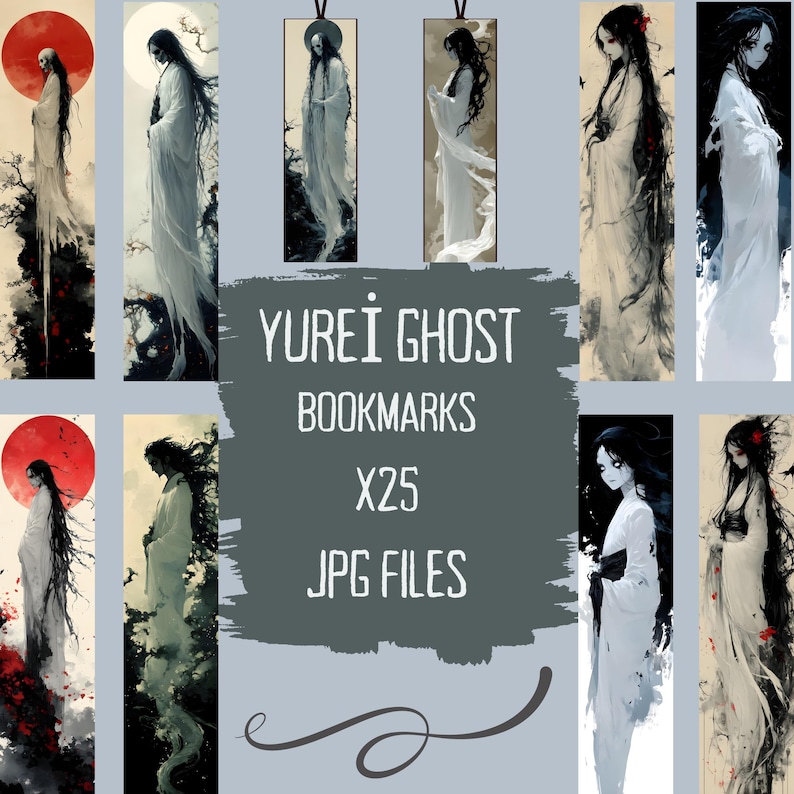 25 Yurei Ghost, Japanese Art Gothic Horror Art Digital Yurei Collages ...