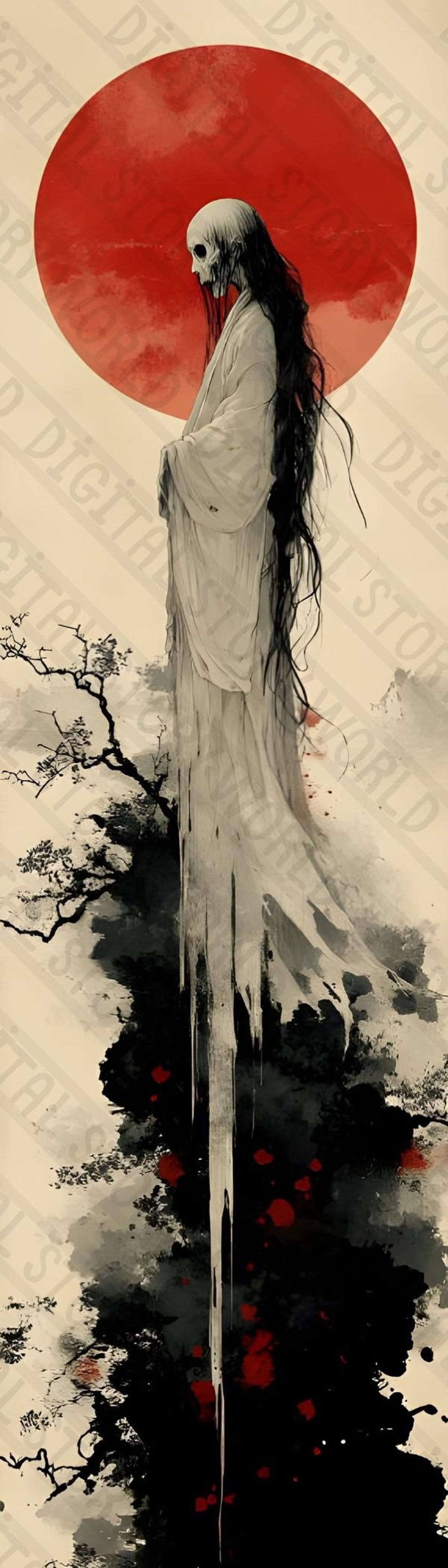 25 Yurei Ghost, Japanese Art Gothic Horror Art Digital Yurei Collages ...