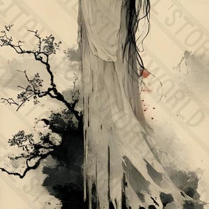 25 Yurei Ghost, Japanese Art Gothic Horror Art Digital Yurei Collages ...