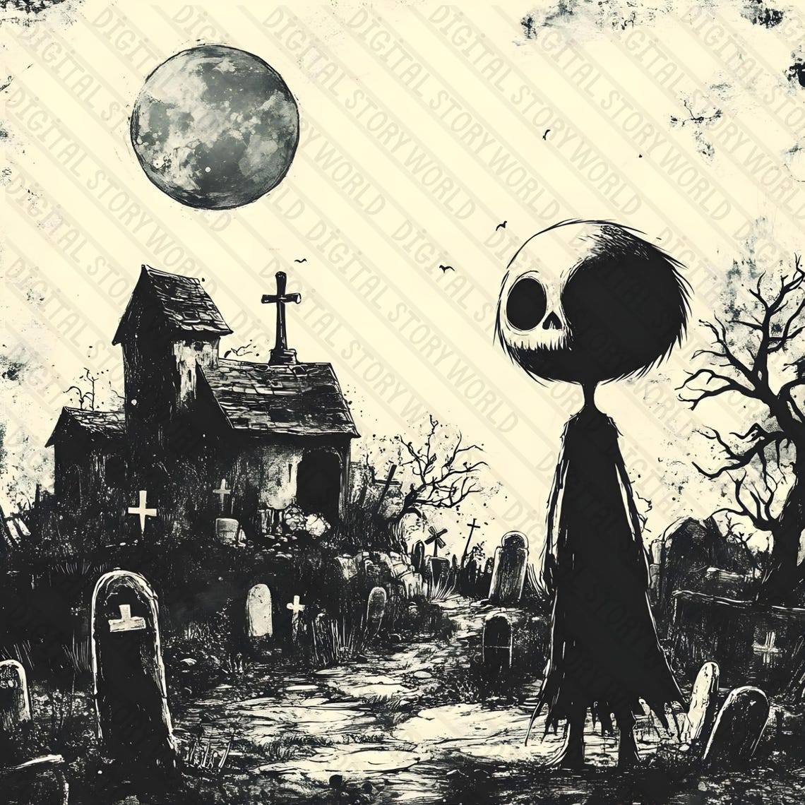 Spooky Backgrounds Bizarre Digital Halloween Items ,digital Cemetery ...