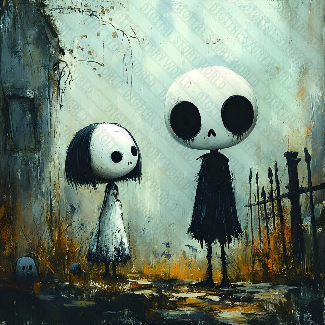 Spooky Backgrounds Bizarre Digital Halloween Items ,digital Cemetery ...