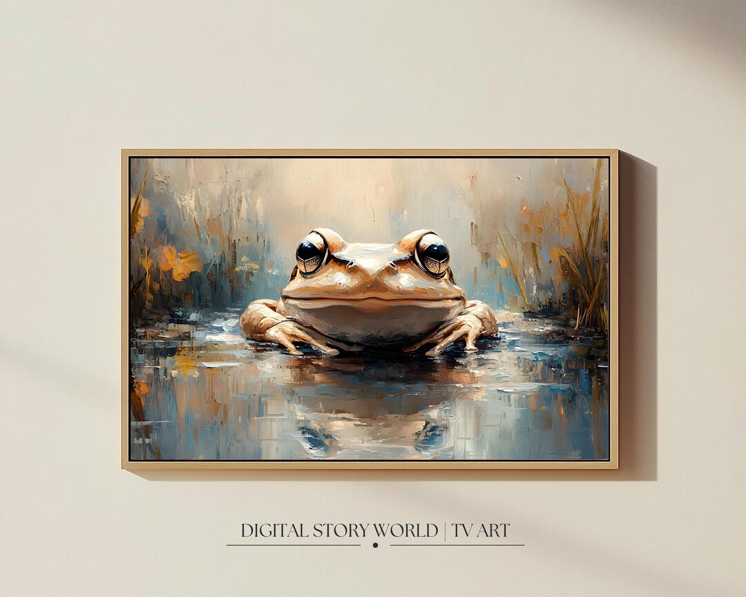 Frog Lover Spring Frame TV Art – Animal Artwork for Samsung Frame TV ...