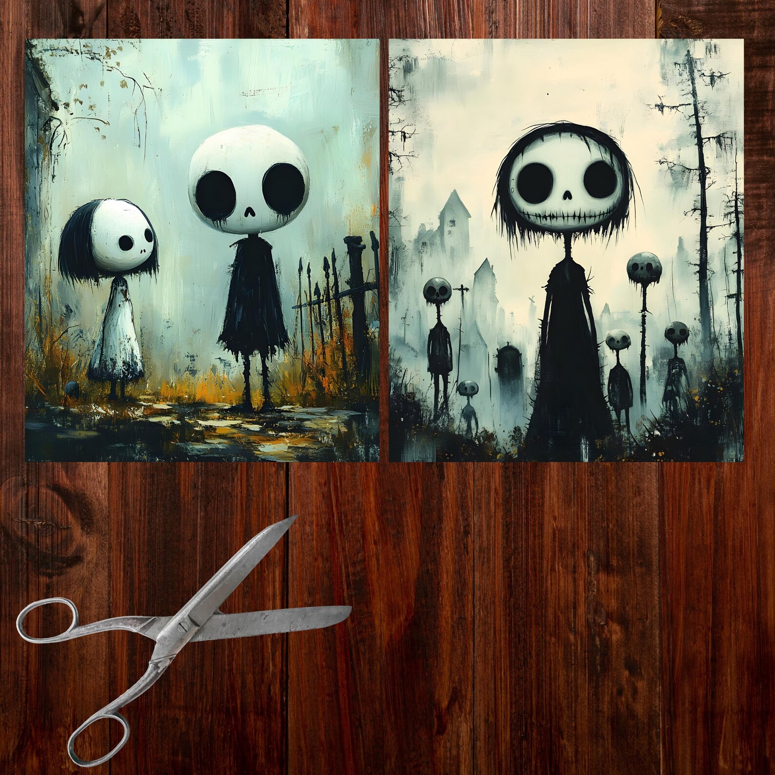 Spooky Backgrounds Bizarre Digital Halloween Items ,digital Cemetery ...