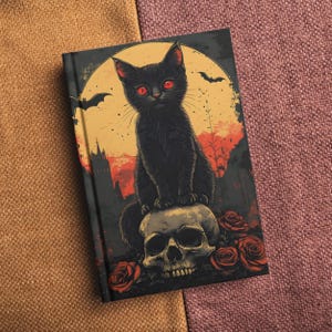 25 Gothic Scary Black Cat, Digital Halloween Items ,spooky Vibes and ...