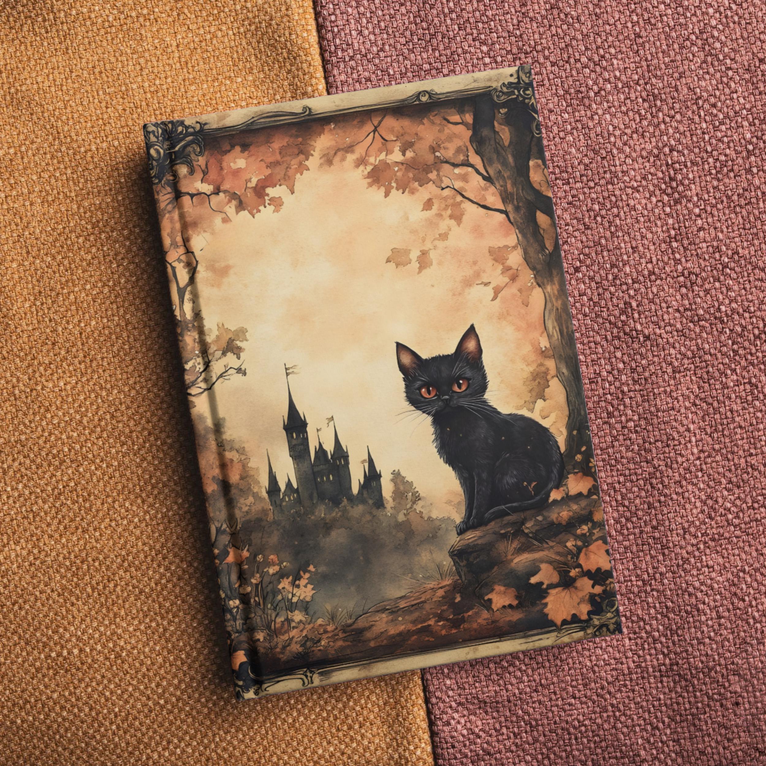 40 Black Cat Halloween Digital Paper, Cats Junk Journal Pages, Vintage ...