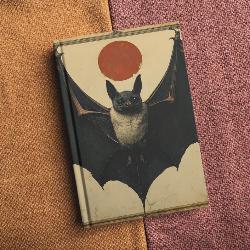 30 Gothic Bat Page Elements, Background Mystical Digital Halloween ...