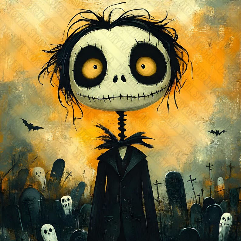 10 Spooky Backgrounds Bizarre Digital Halloween Items ,digital Cemetery ...