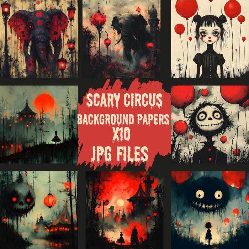 10 Spooky Backgrounds Bizarre Digital Halloween Items, Digital Gothic ...