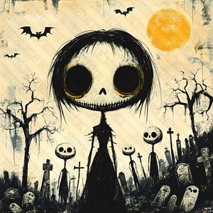 10 Spooky Backgrounds Bizarre Digital Halloween Items ,digital Cemetery ...
