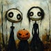 Spooky Backgrounds Bizarre Digital Halloween Elements, Digital Pumpkin ...