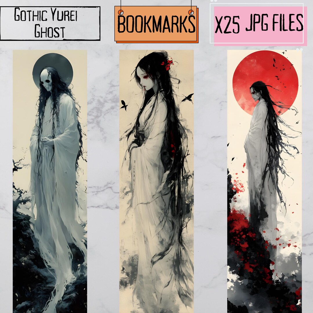 25 Yurei Ghost, Japanese Art Gothic Horror Art Digital Yurei Collages ...