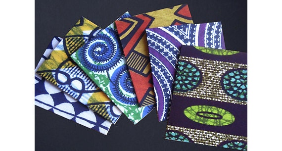 6 African Note Cards - Set C - Etsy