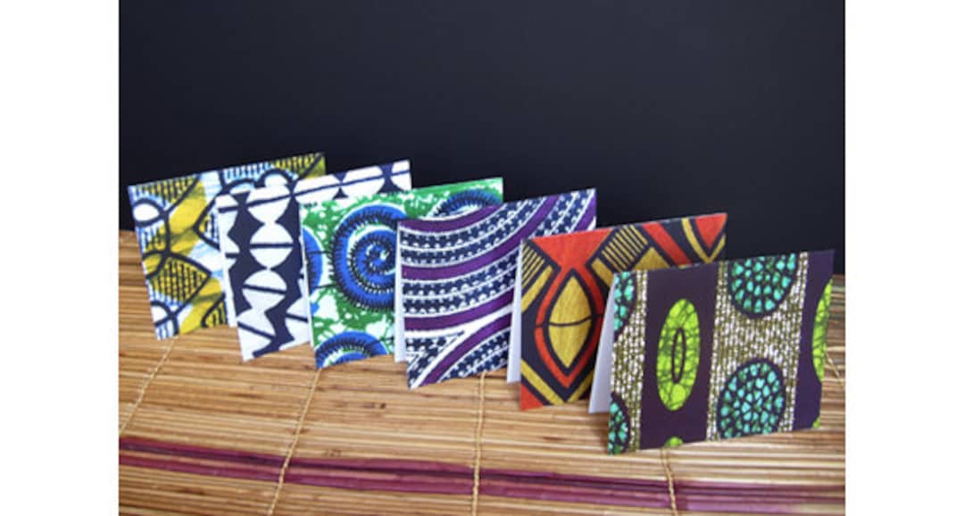 6 African Note Cards - Set C - Etsy