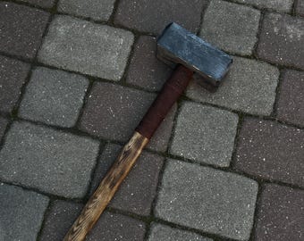 Wooden Two Handed Battle Hammer - Etsy