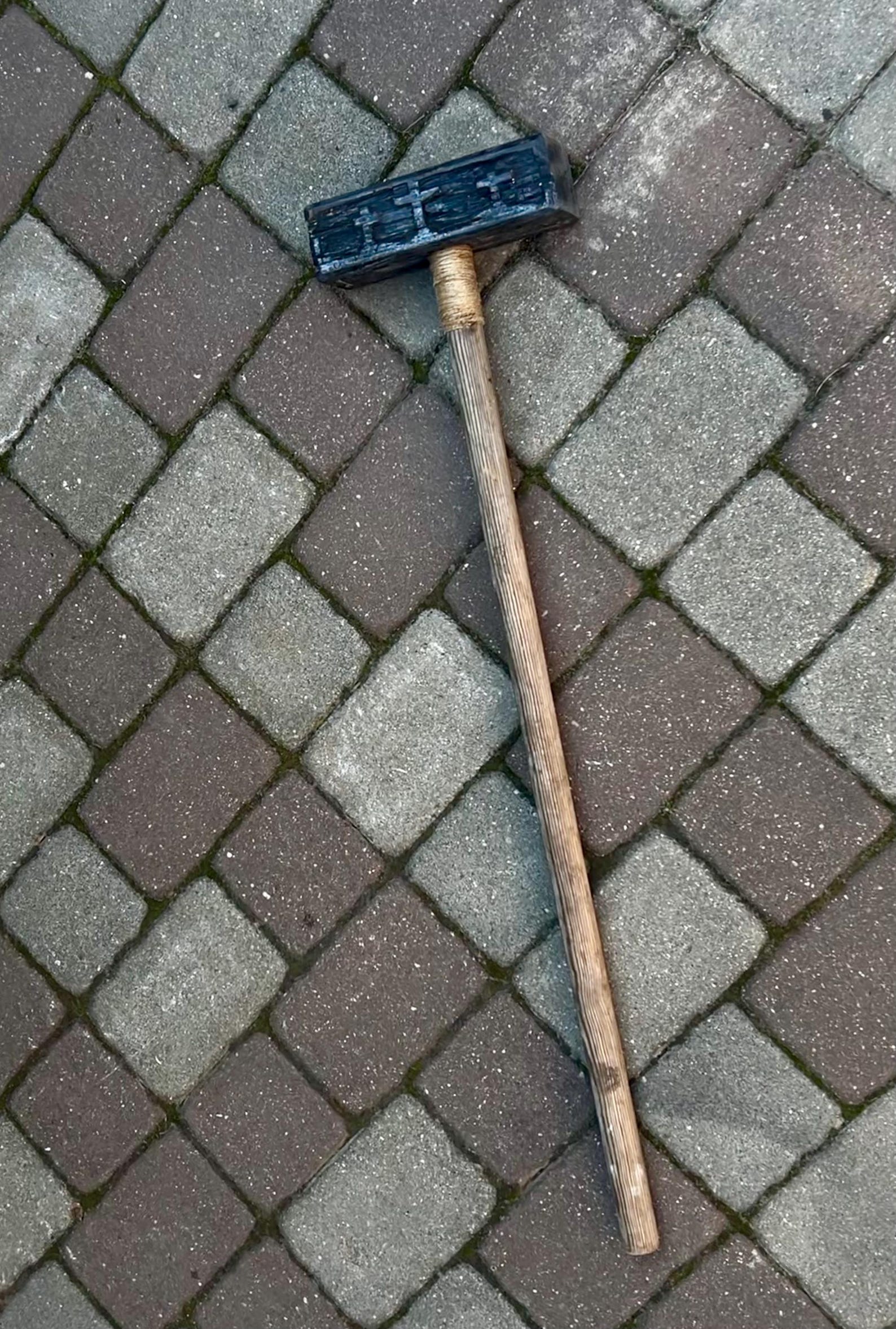 Wooden Two Handed Battle Hammer - Etsy