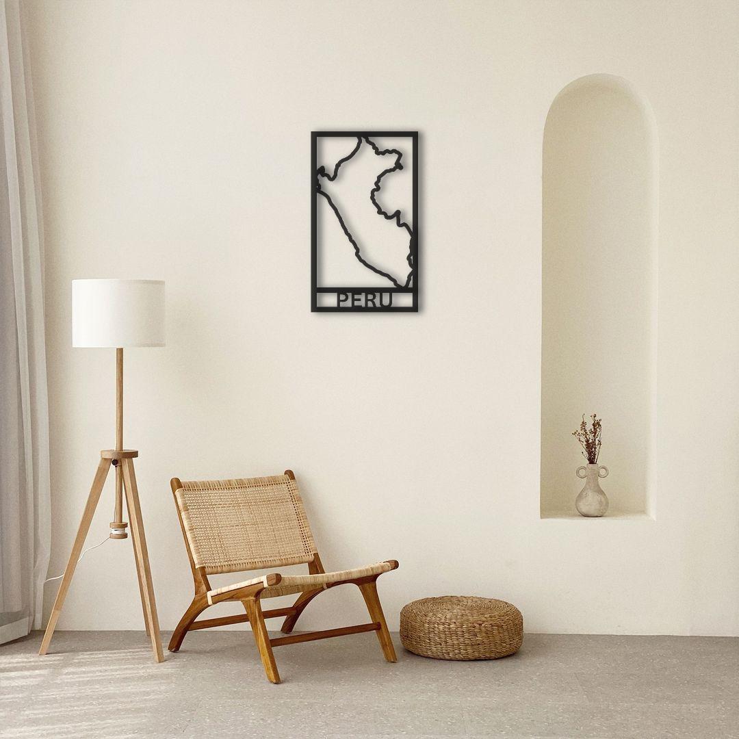 Peru Map, Colibri, Inca Face Aesthetic Decor Frames. Minimalistic ...