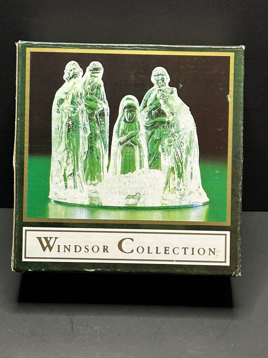 Windsor Collection Glass Nativity Set 6 Pieces, Christmas Set With ...