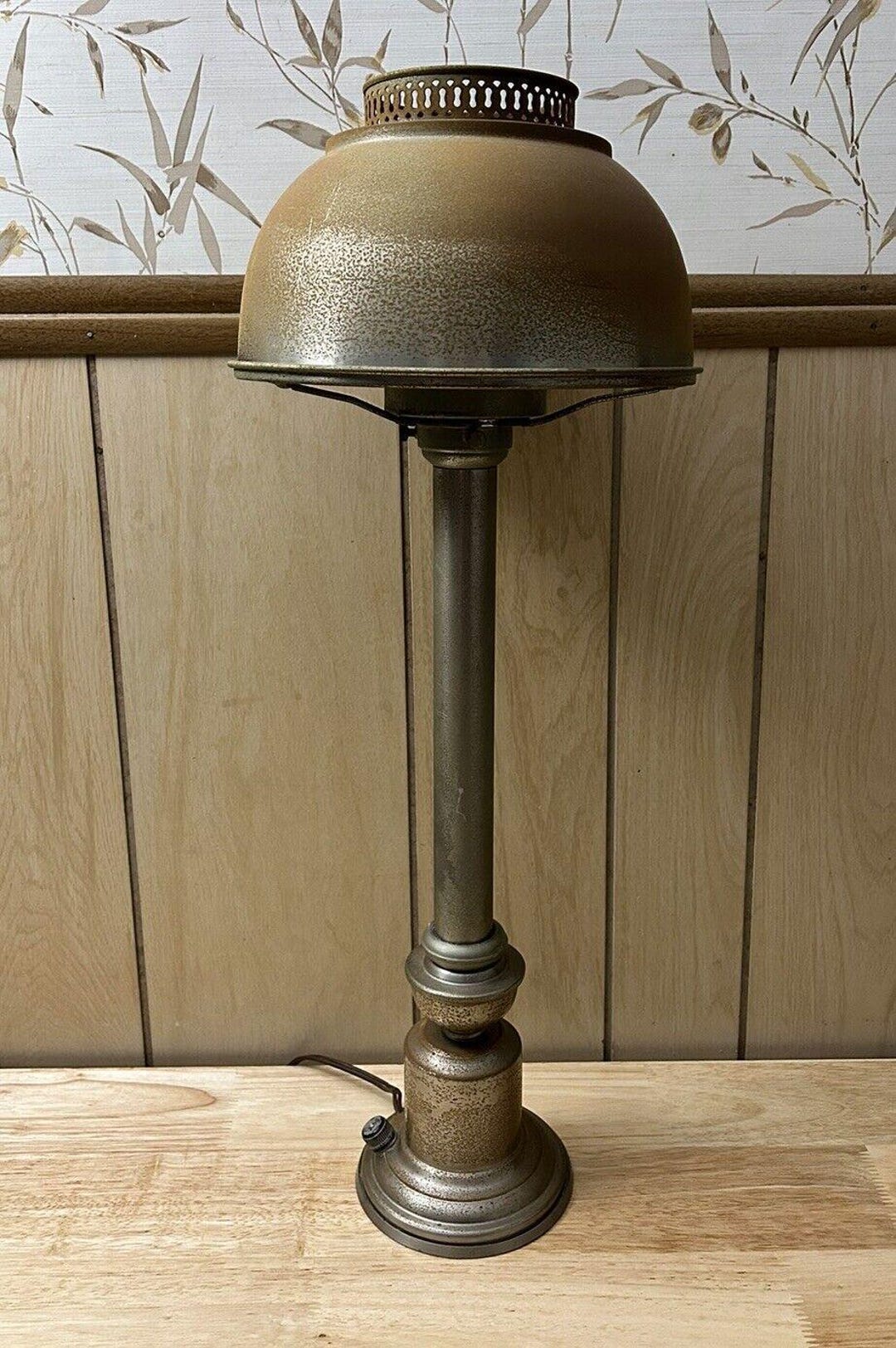Antique LEVITON RARE Art Deco Desk Lamp Mid Century Modern Natural ...