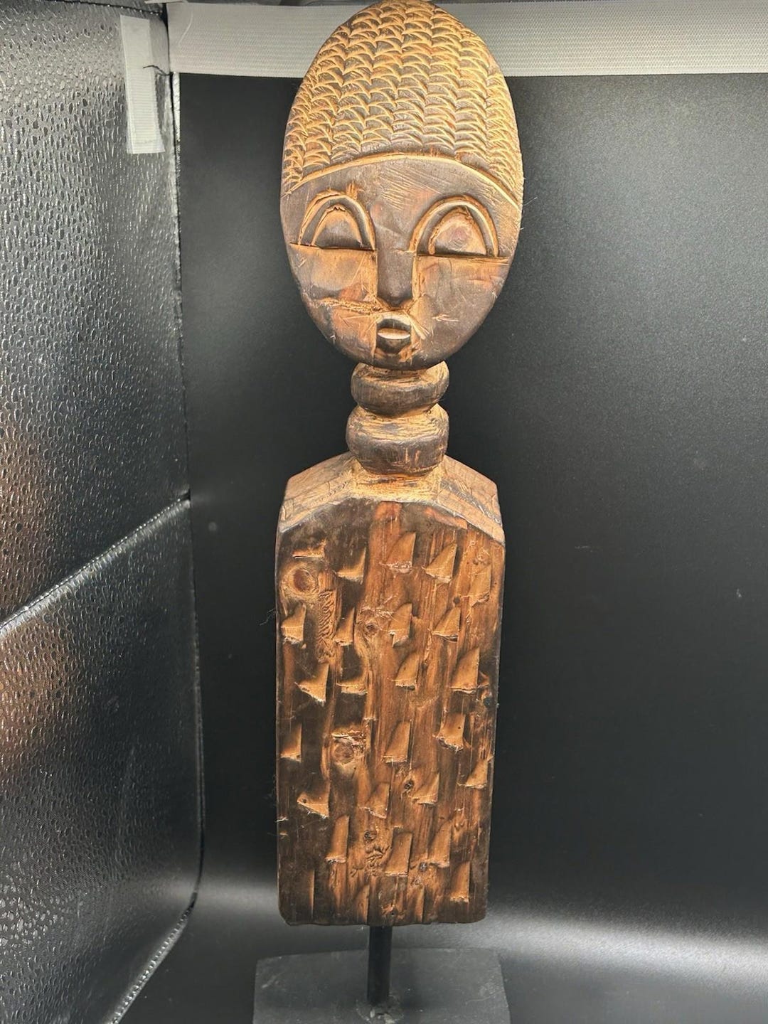 Vintage Hand Carved 14.5" Wooden African Figure From Travels to Kenya ...