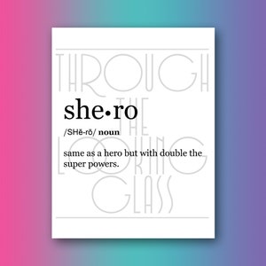 Shero Definition | Digital Download | SVG | PDF | JPG | Motivational ...