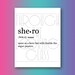 Shero Definition | Digital Download | SVG | PDF | JPG | Motivational ...