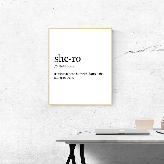 Shero Definition Digital Download SVG PDF JPG | Etsy