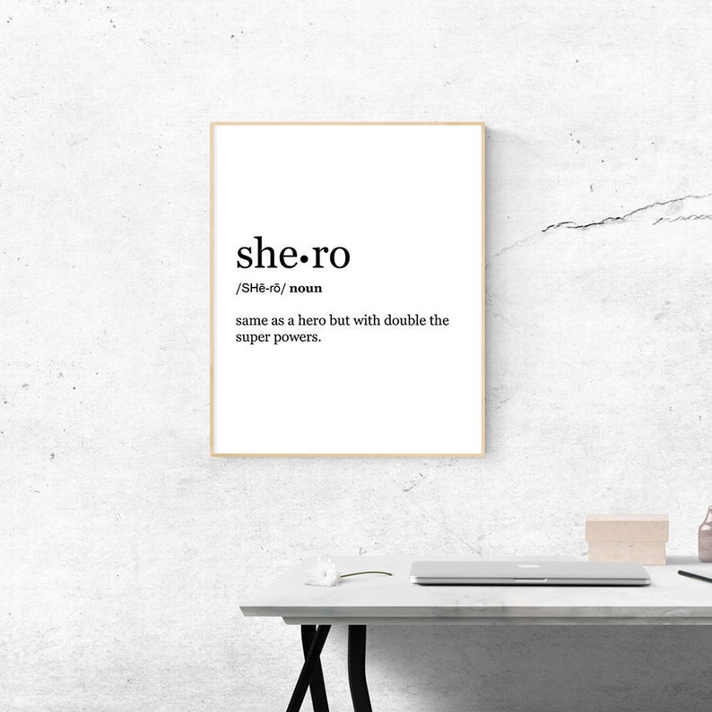 Shero Definition | Digital Download | SVG | PDF | JPG | Motivational ...