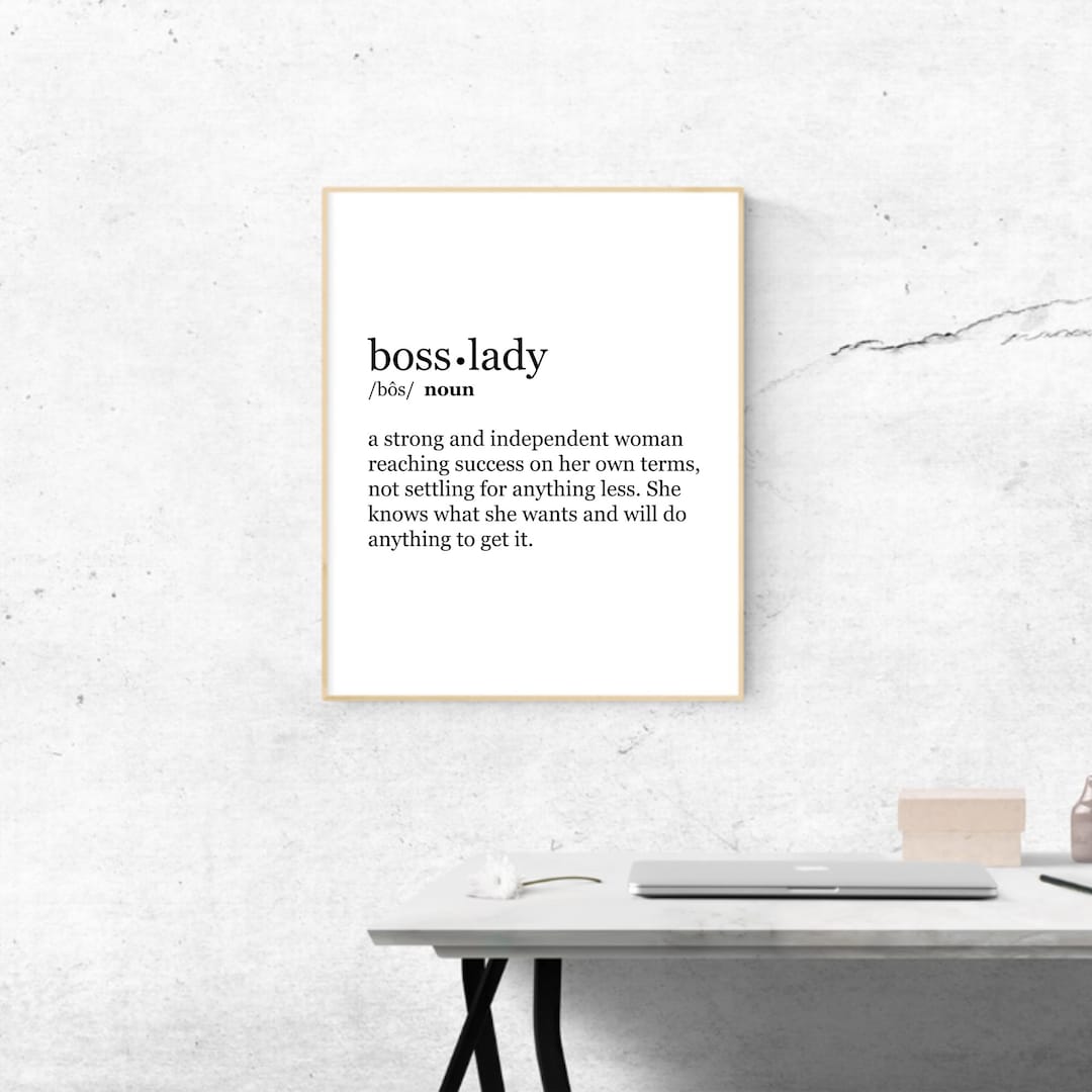 Boss Lady Definition | Digital Download | SVG | PDF | JPG | Png ...