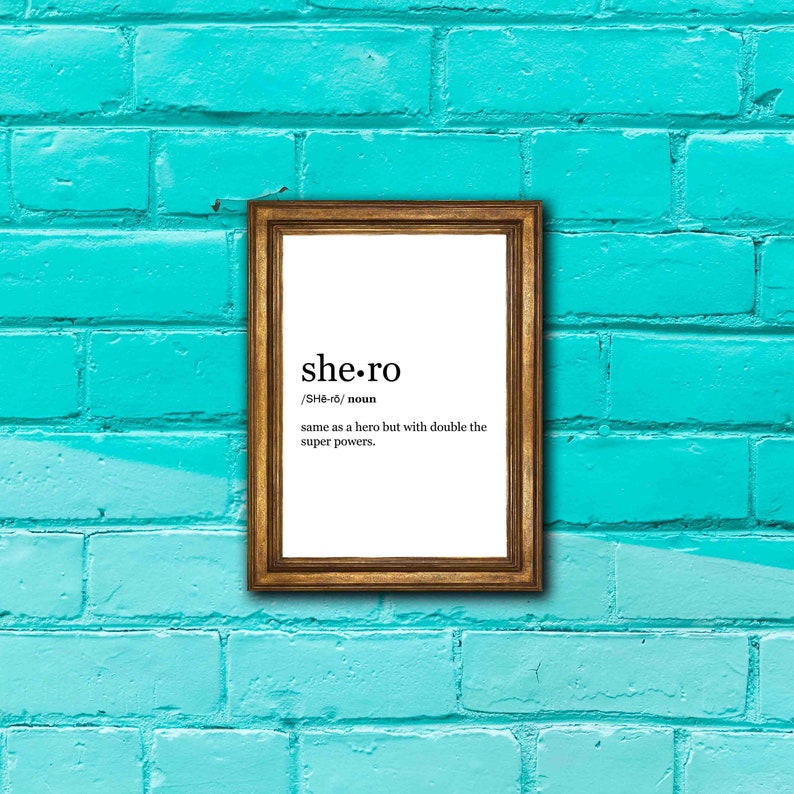 Shero Definition | Digital Download | SVG | PDF | JPG | Motivational | Inspirational | Hero ...