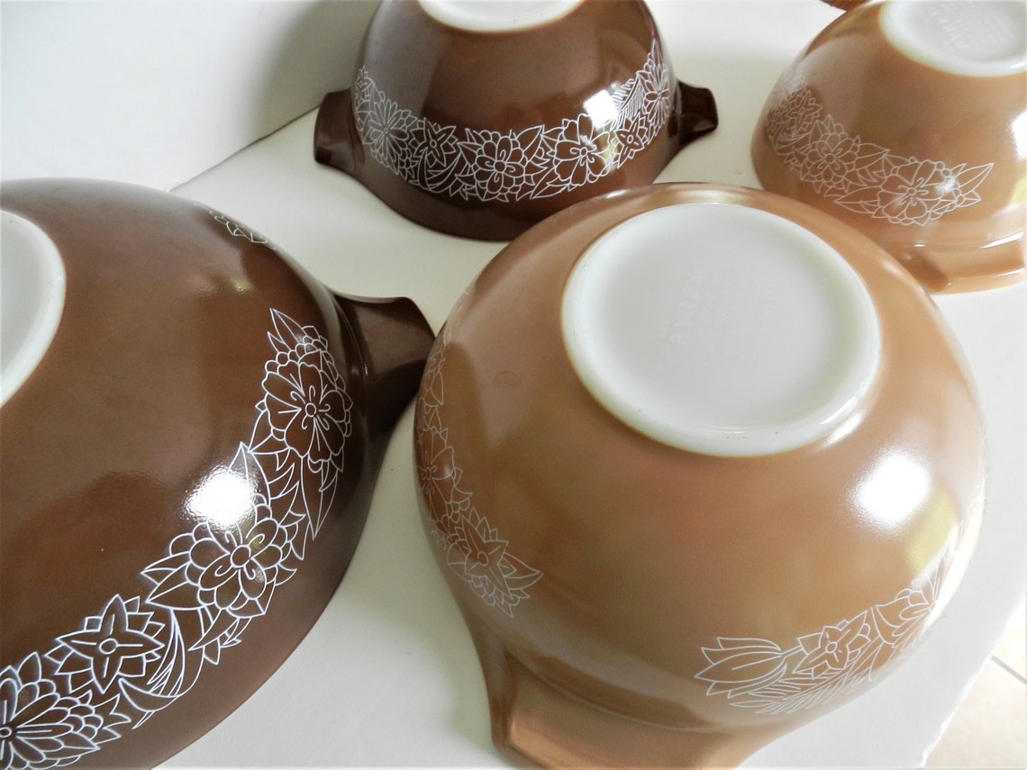 4pc Pyrex Woodland Set 1970s Pyrex Woodland Cinderella Bowl - Etsy