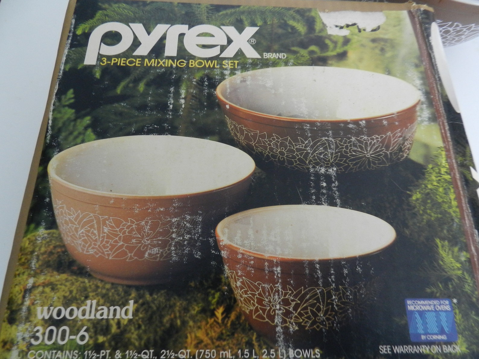 NOS Pyrex Woodland Set 1970s Pyrex Woodland Cinderella Bowl - Etsy