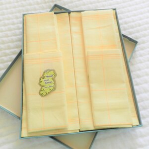 8pc NOS Irish Linen Placemats Napkins, Yellow Placemats, Yellow Napkins, Irish Linen, Never Used ...