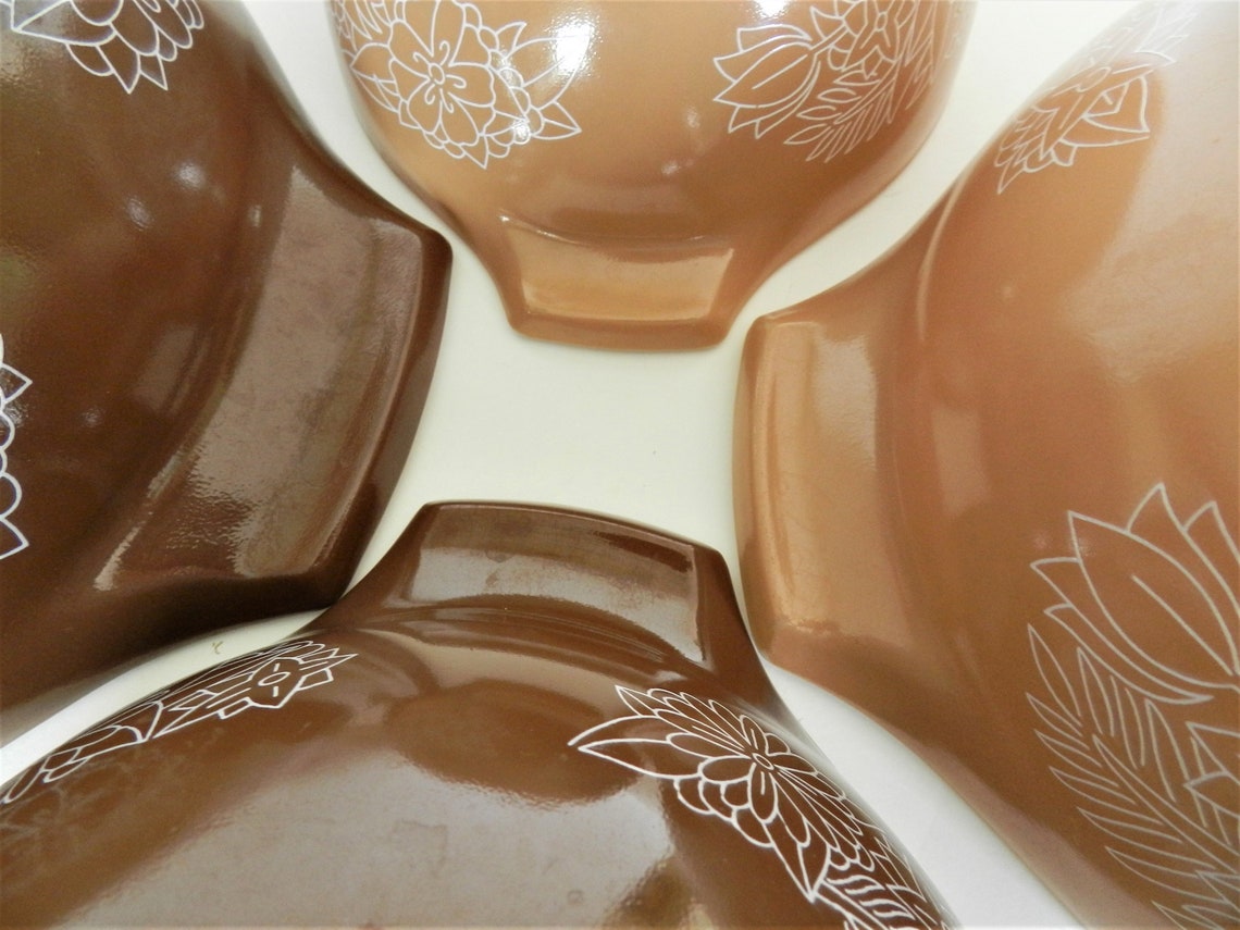 4pc Pyrex Woodland Set 1970s Pyrex Woodland Cinderella Bowl - Etsy