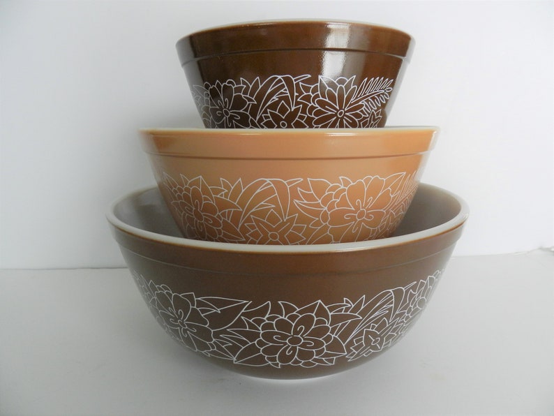 NOS Pyrex Woodland Set 1970s Pyrex Woodland Cinderella Bowl | Etsy