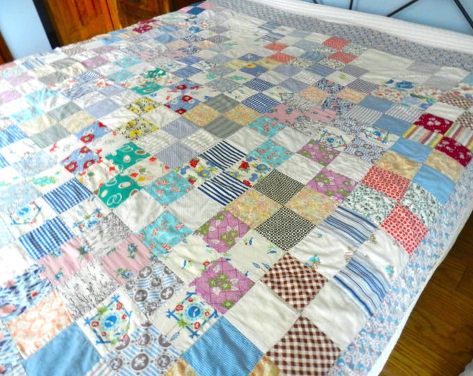 1900s Patchwork Handmade Quilt, Primitive, Country Cottage - Etsy