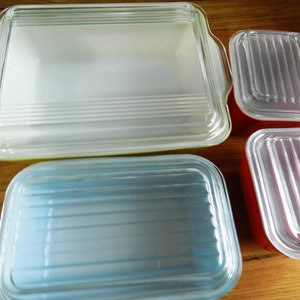 Pyrex Refrigerator Set, Primary Refrigerator Bowls, Pyrex Kitchen ...