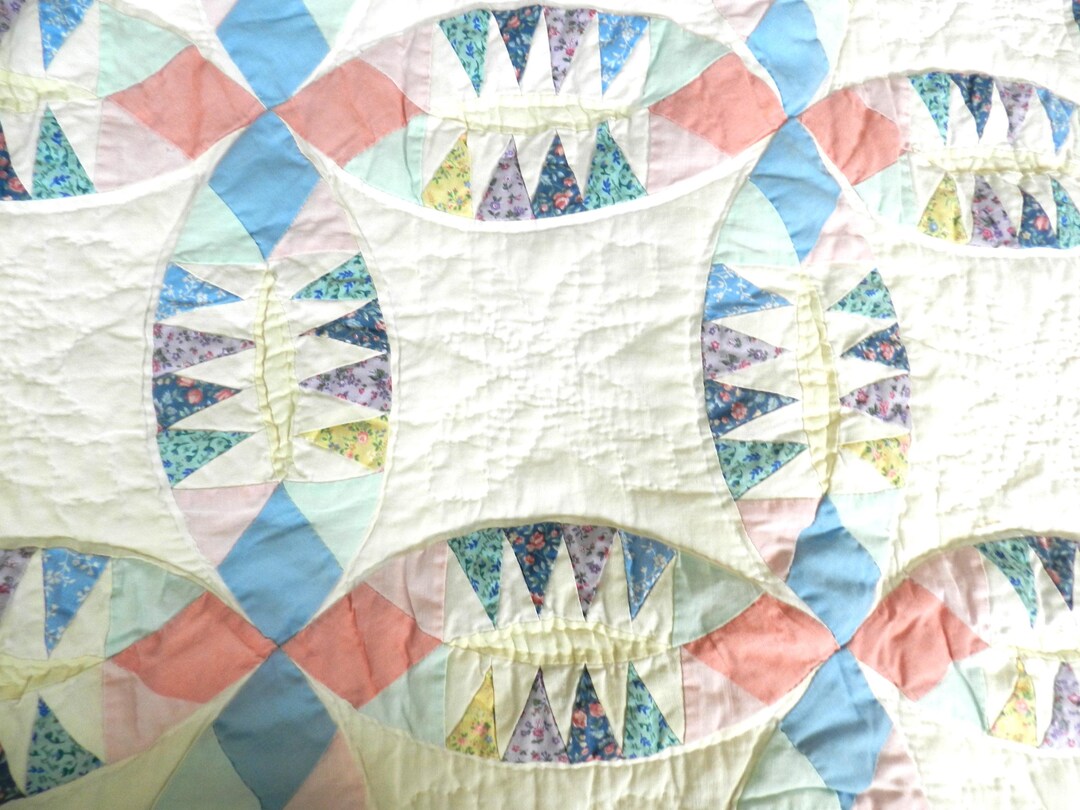 Vintage Arch Quilt, Wedding Ring, Cotton, Twin, - Etsy