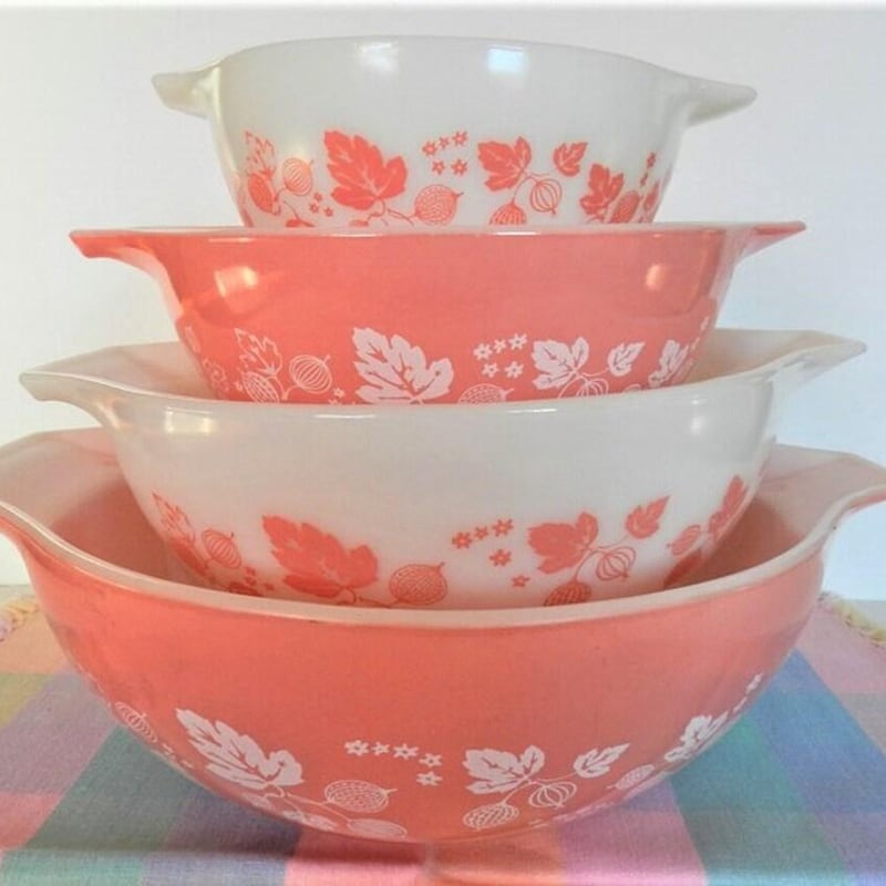 Pink Pyrex Bowls - Etsy