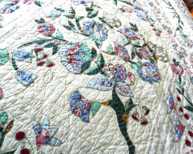 Arch Handmade Quilt, Tree of Life, Cotton, Full, Queen, Paster Quilt - Etsy