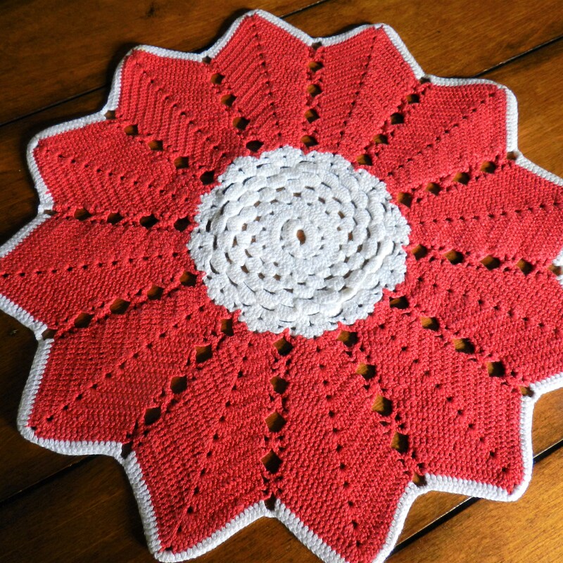 Red Doilies - Etsy