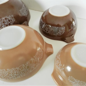 4pc Pyrex Woodland Set, 1970s Pyrex Woodland, Cinderella Bowl Set ...