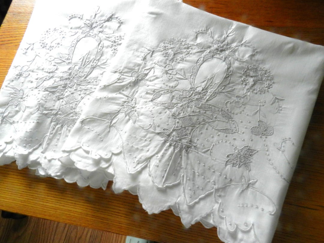 NOS Madeira Pillowcases, Hand Embroidered Pillowcases, Pillowcase ...