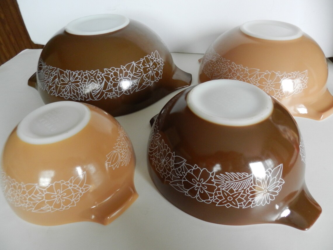 4pc Pyrex Woodland Set 1970s Pyrex Woodland Cinderella Bowl - Etsy