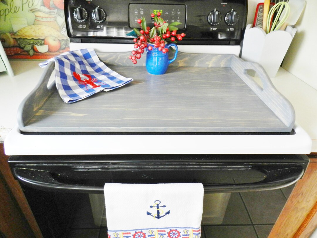 SALE Wooden Stove Board, Stove Tray, Noodle Board Black Wood Stove ...