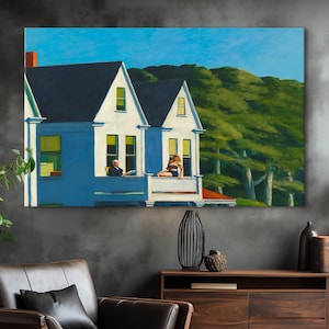 Girl the Girl Sitting on the Balcony by Edward Hopper Painting, Edward ...