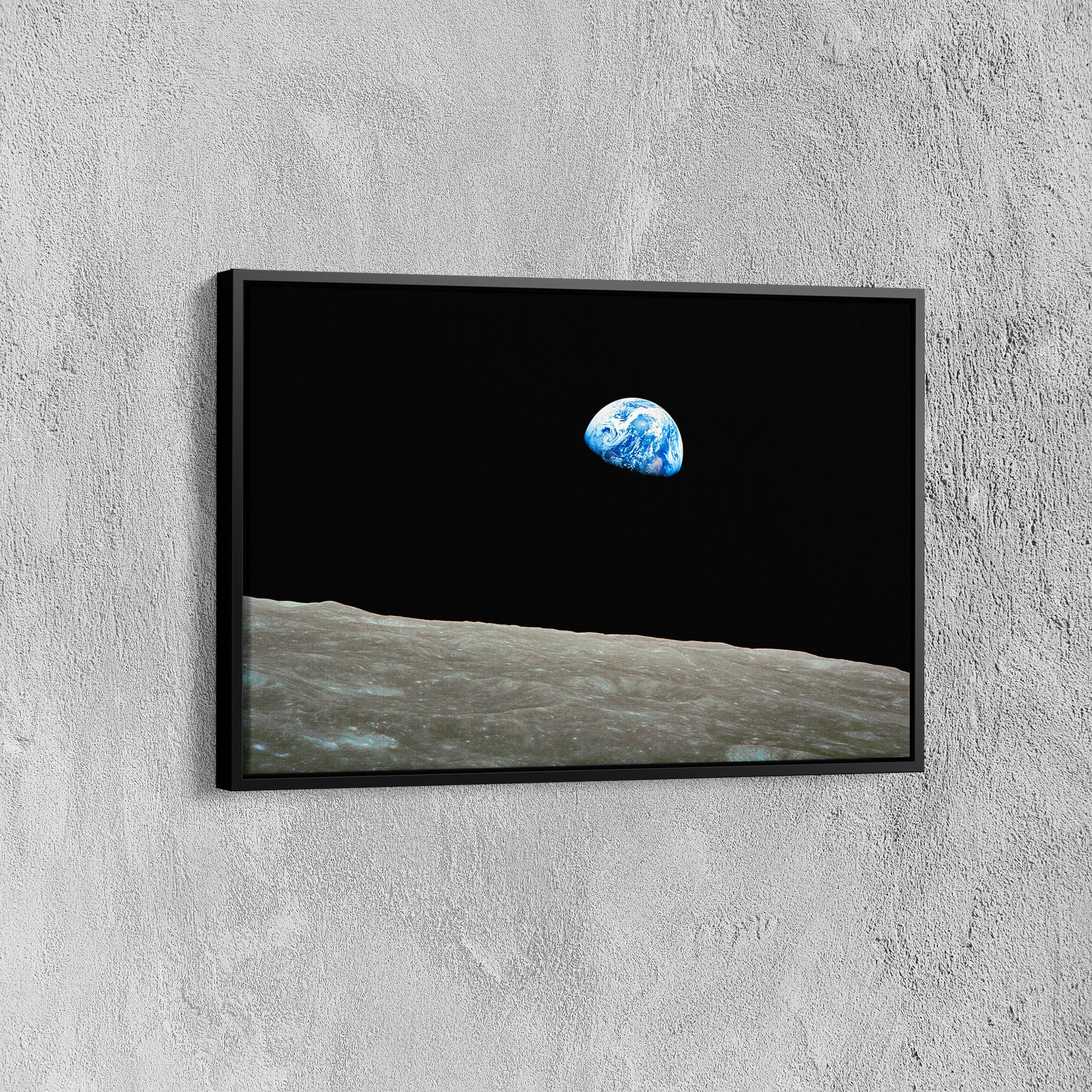 Earthrise Apollo 8 NASA Canvas Print: Moon Surface Science Poster - Etsy