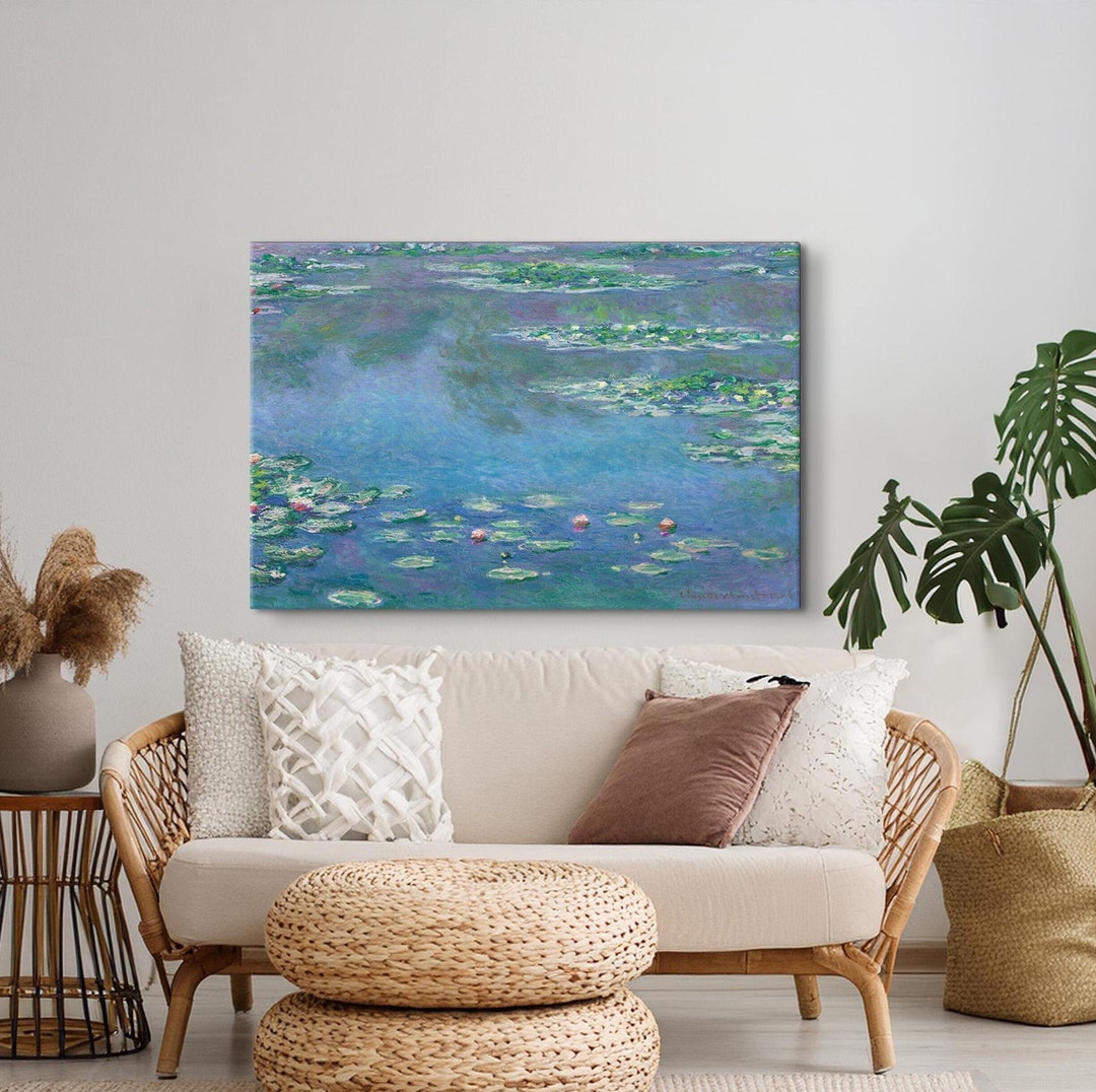 Monet Water Lilies Print: Mid-century Modern Wall Art - Etsy