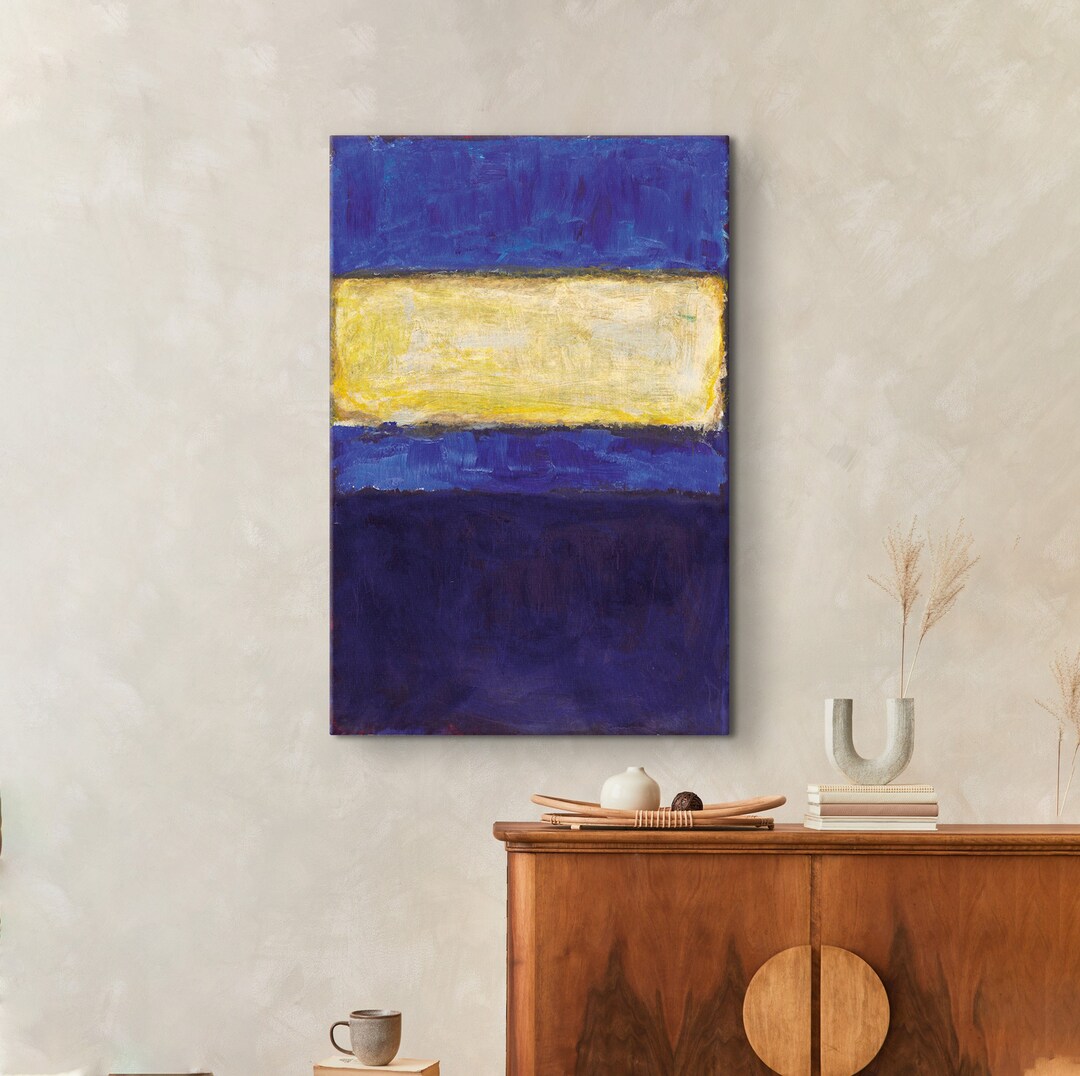 Mark Rothko Blue and Yellow Print, Mark Rothko Extra Large, Exhibition ...