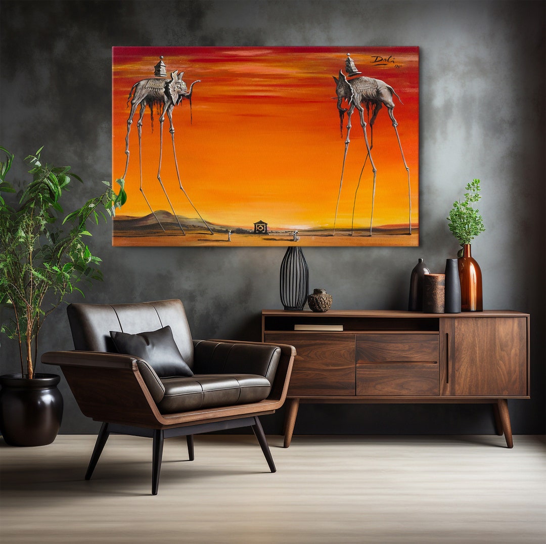Salvador Dali Elephants Poster, Reproduction Poster, Surrealism Art ...